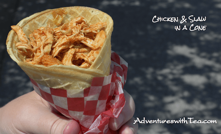 Chicken & Slaw in a Cone – Adventures with Tea